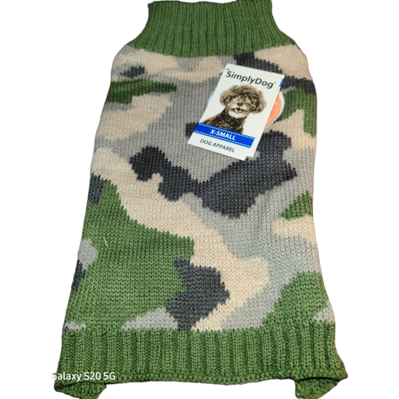 Simply Dog | Dog | Simply Dog Camouflage Sweater Size Xs | Poshmark